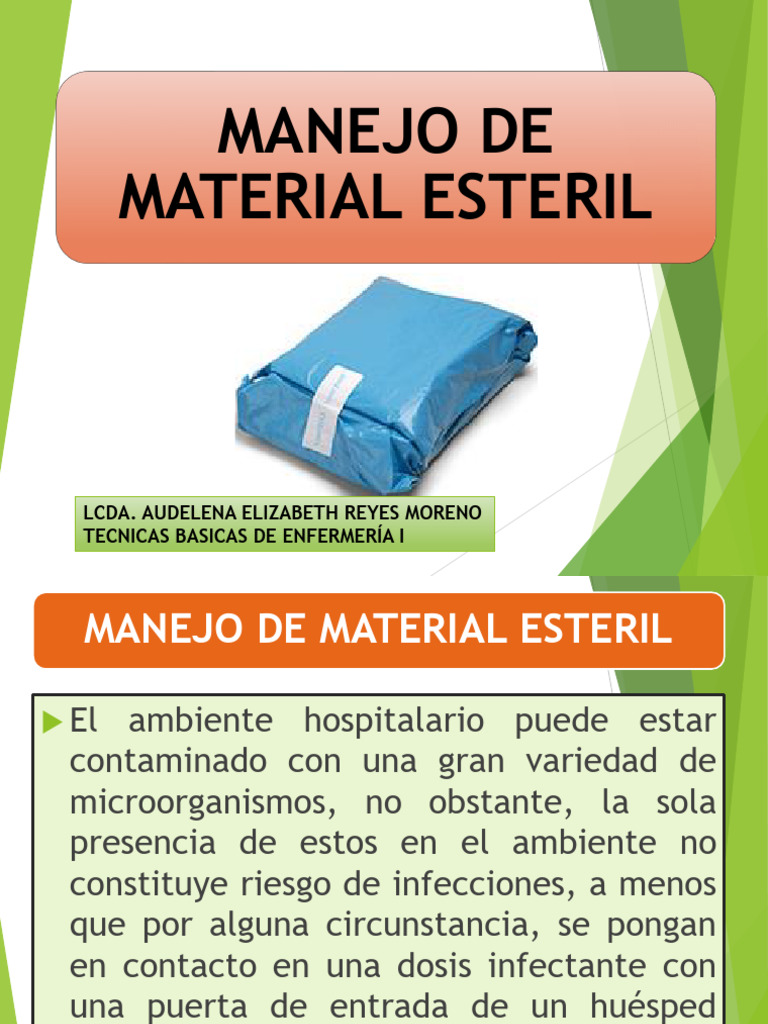 Manejo de Material Esteril 12-10-2024 | PDF | Esterilización ...