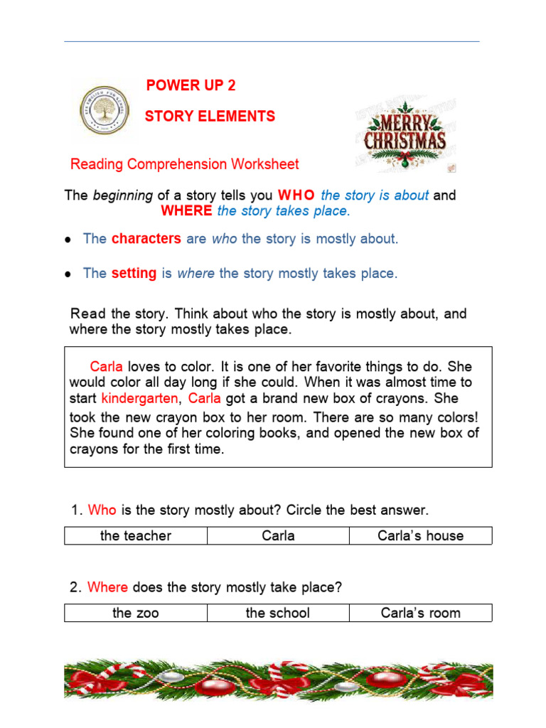 Pu2 - Story Elements - Unit 8 | PDF