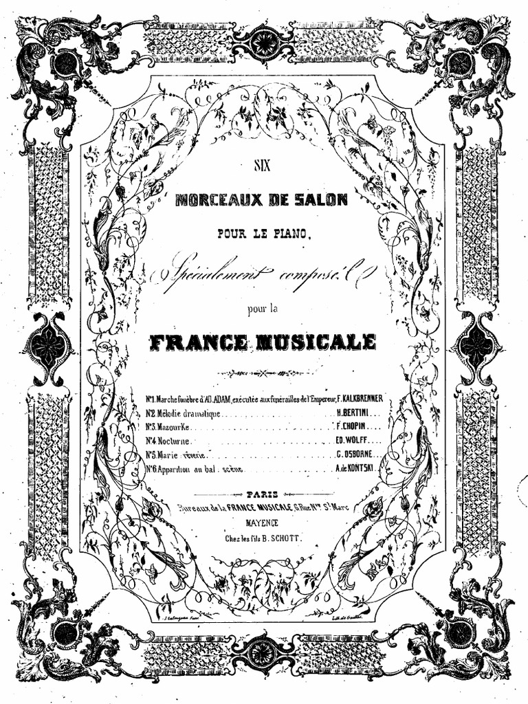French Salon Piano Music | PDF