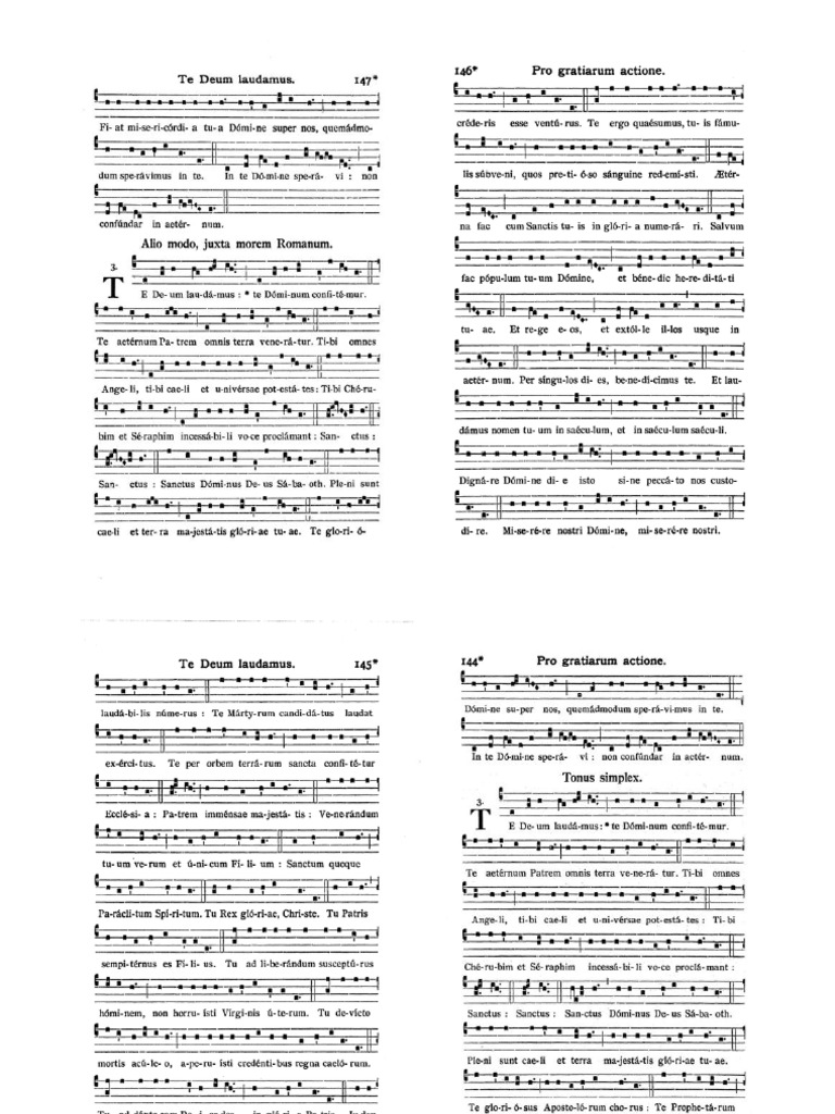 Te Deum Simplex | PDF