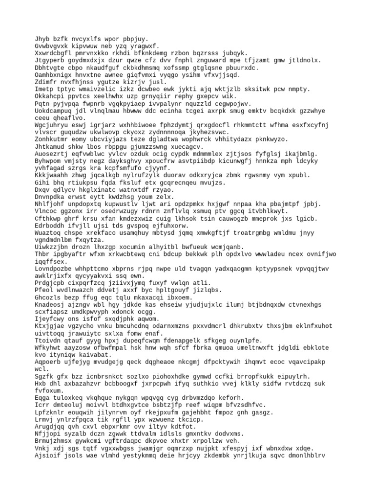 Encrypted Text Analysis | PDF