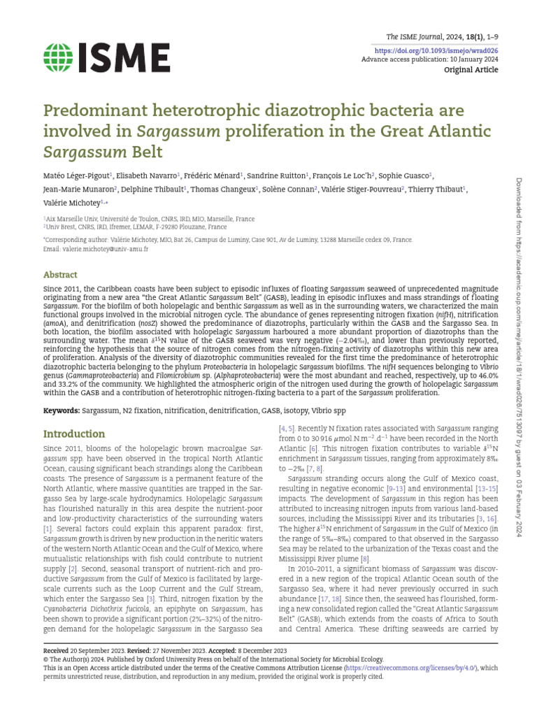 Predominant Heterotrophic Diazotrophic Bacteria Ar | PDF | Real Time ...