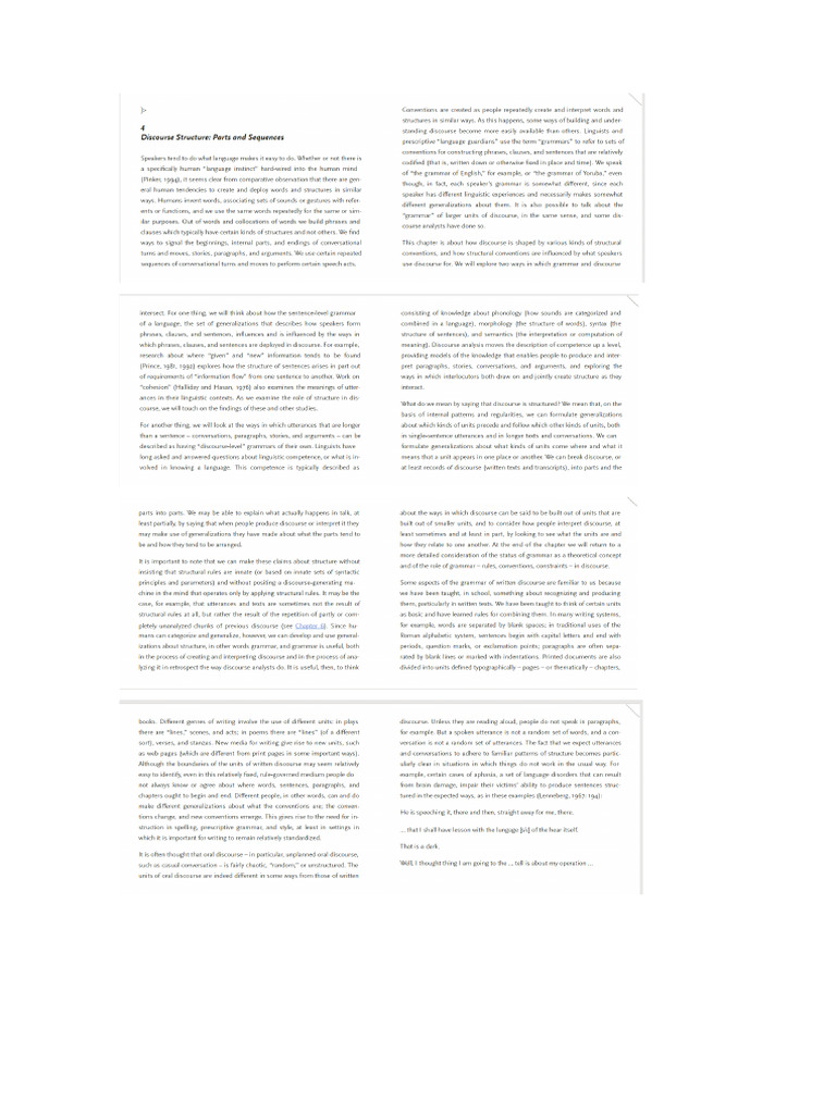 Discourse Structure | PDF