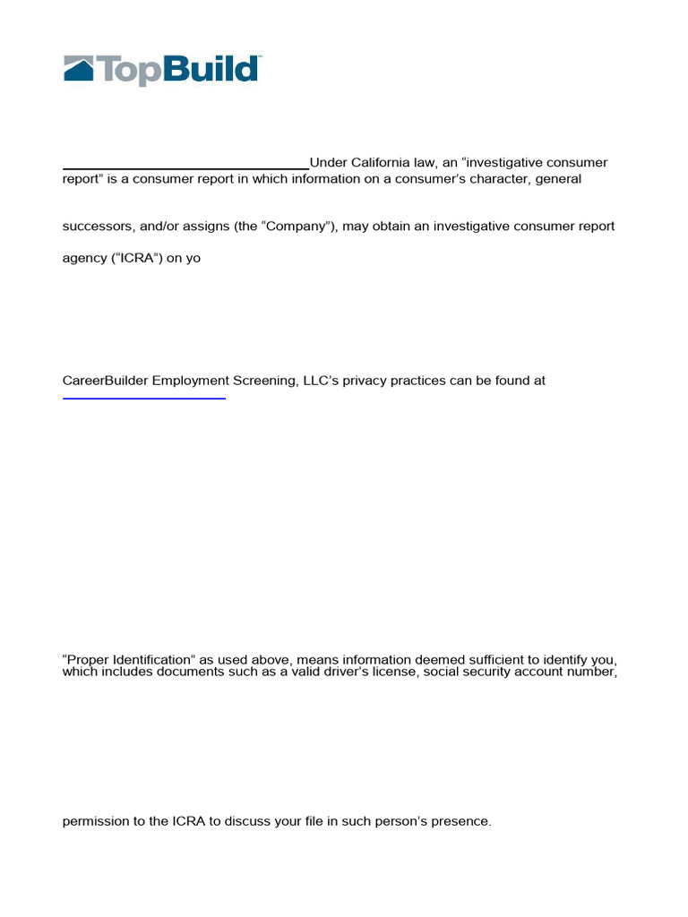California Investigative Report Disclosure | PDF | Identity Document ...