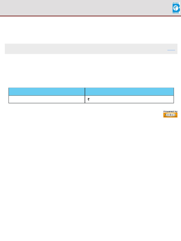 BESCOM Payment Confirmation Pending | PDF