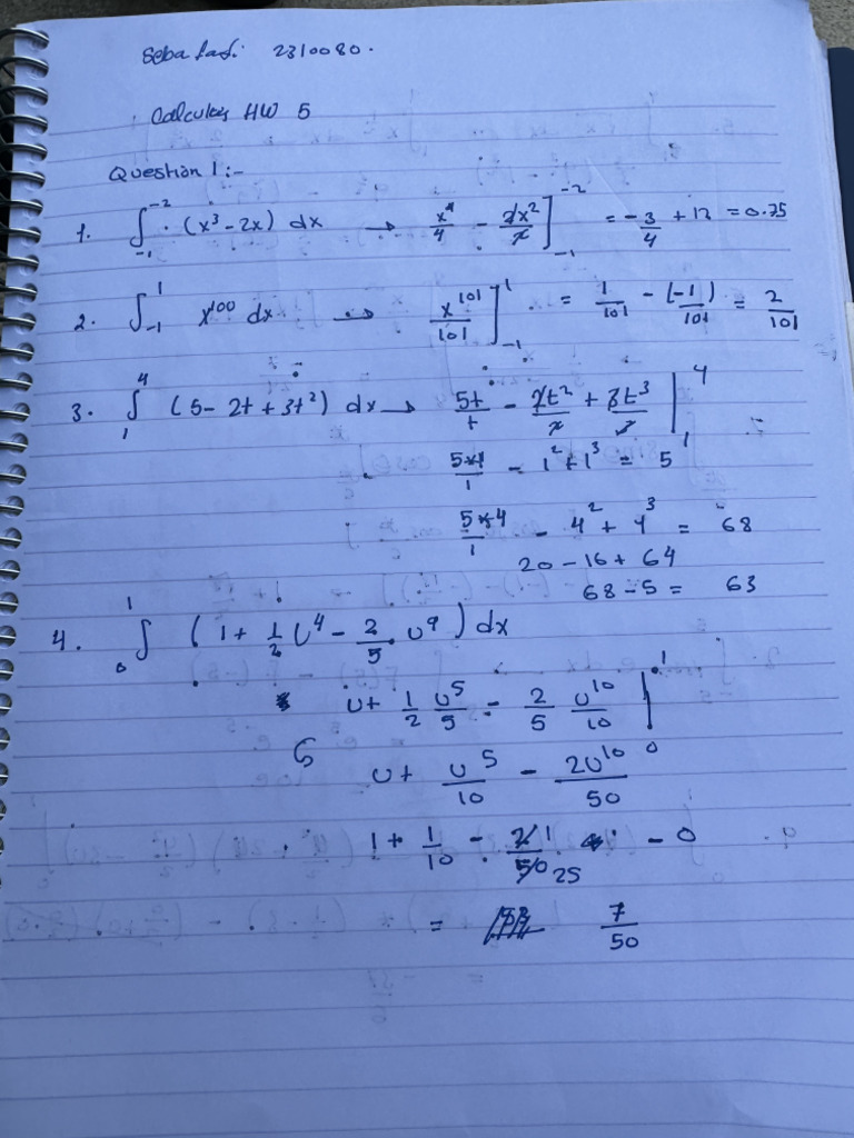 Calc 5 | PDF