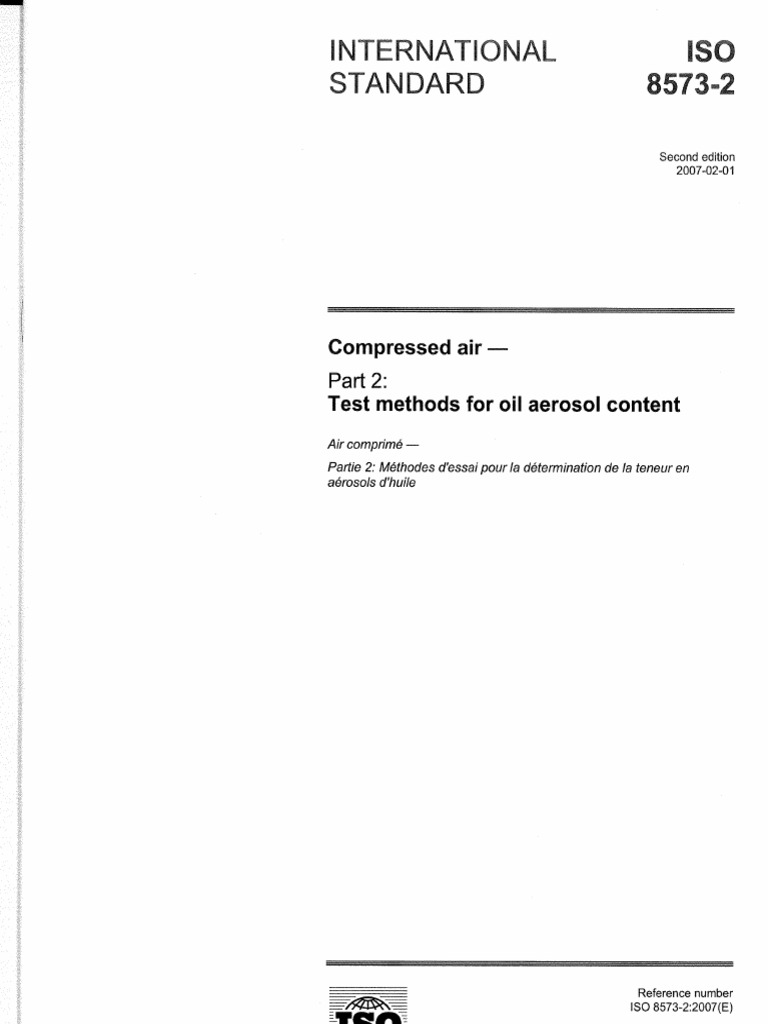 8573-2 Oil Aerosol Content | PDF