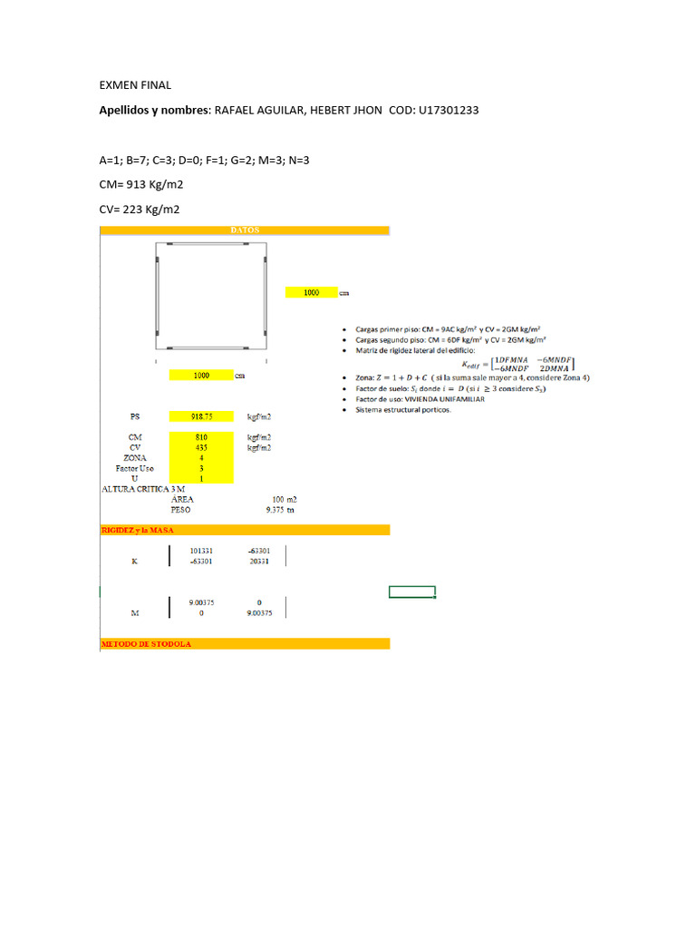 Exmen Final - Sismo | PDF