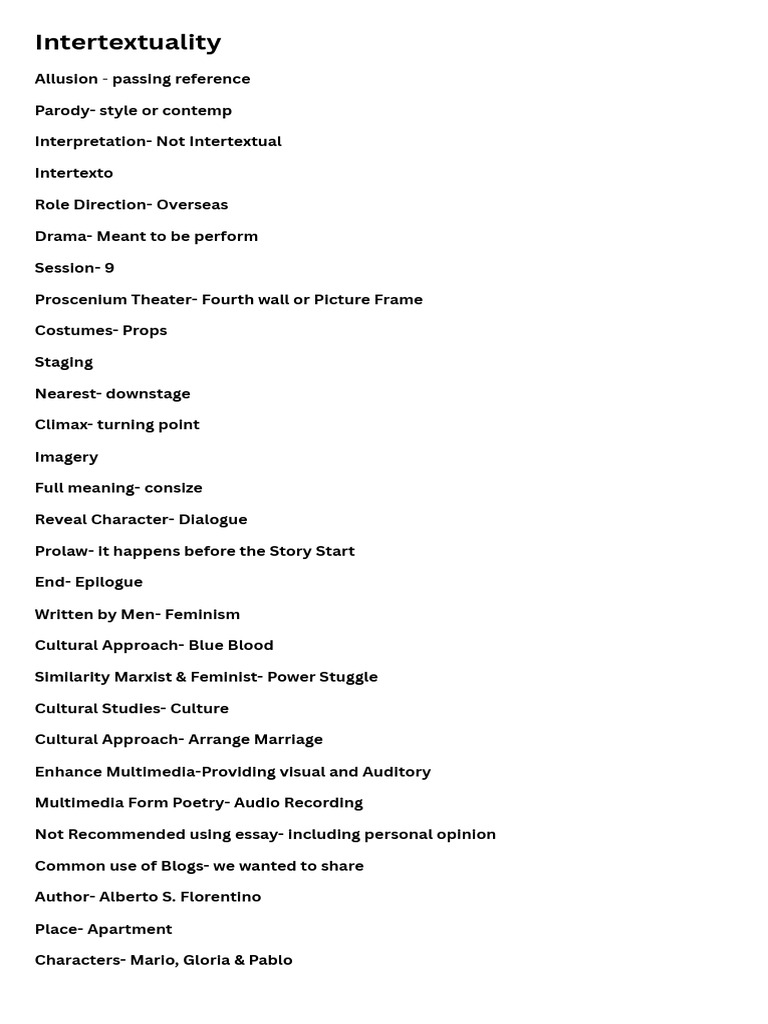 Intertextuality PDF | PDF