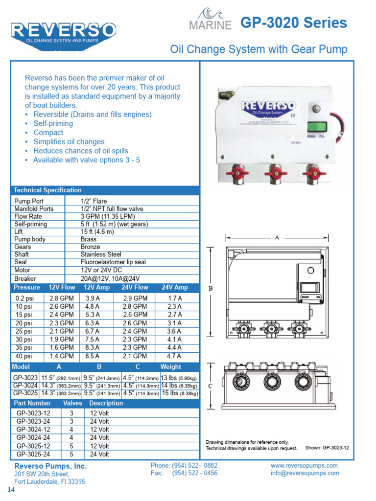 REV-sheet GP3020Series | PDF | Pump | Machines