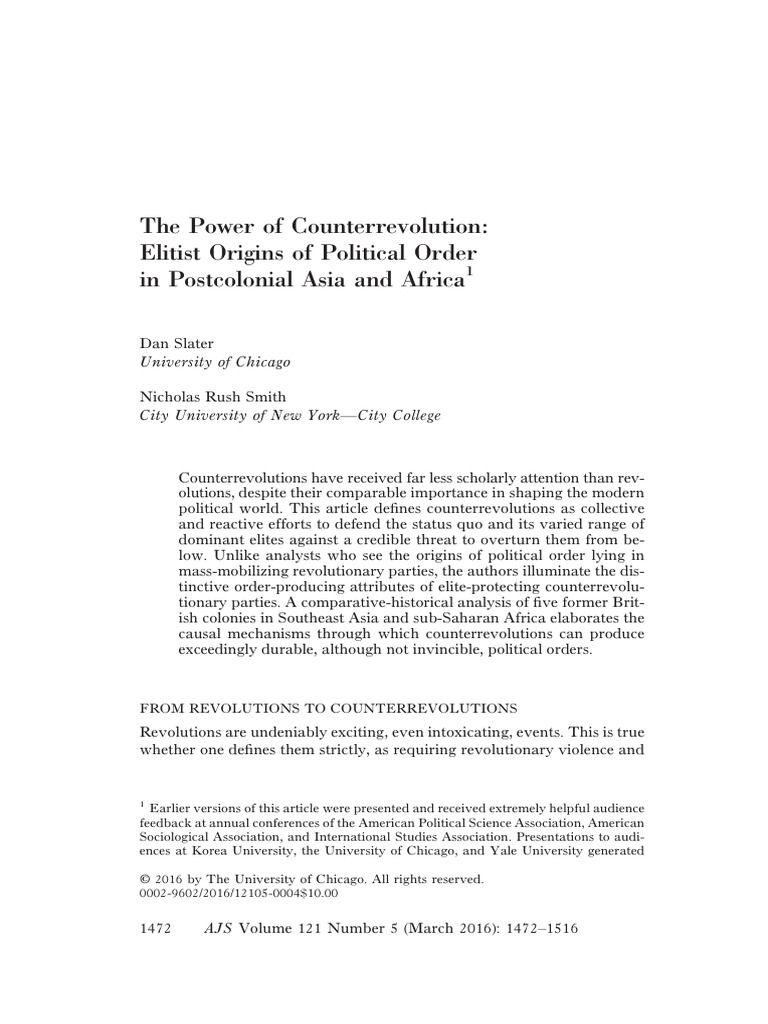 12 The Power of Counterrevolution | PDF | Counter Revolutionary ...