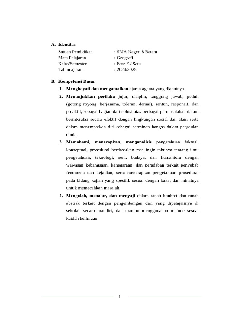 LKPD 3.3 Pemanfaatan Peta Penginderaan Jauh Dan Sig | PDF