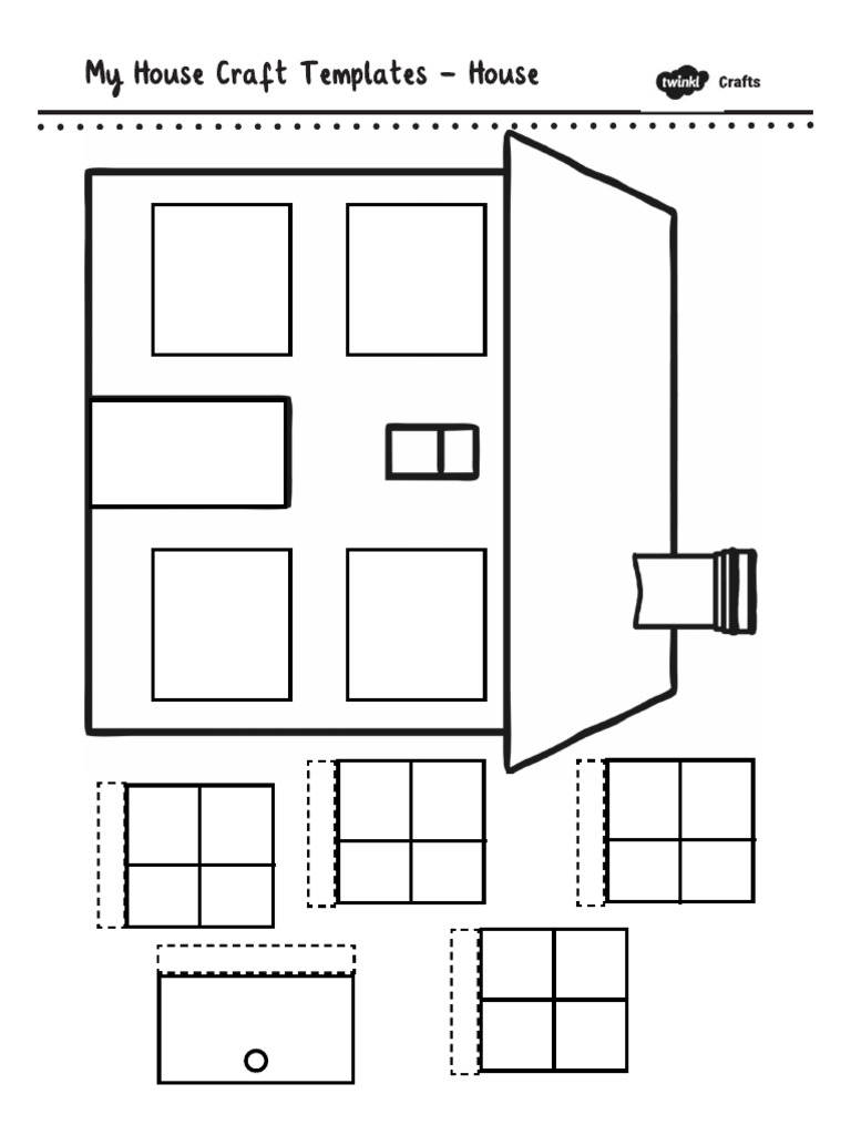 My House Craft Template 1 | PDF