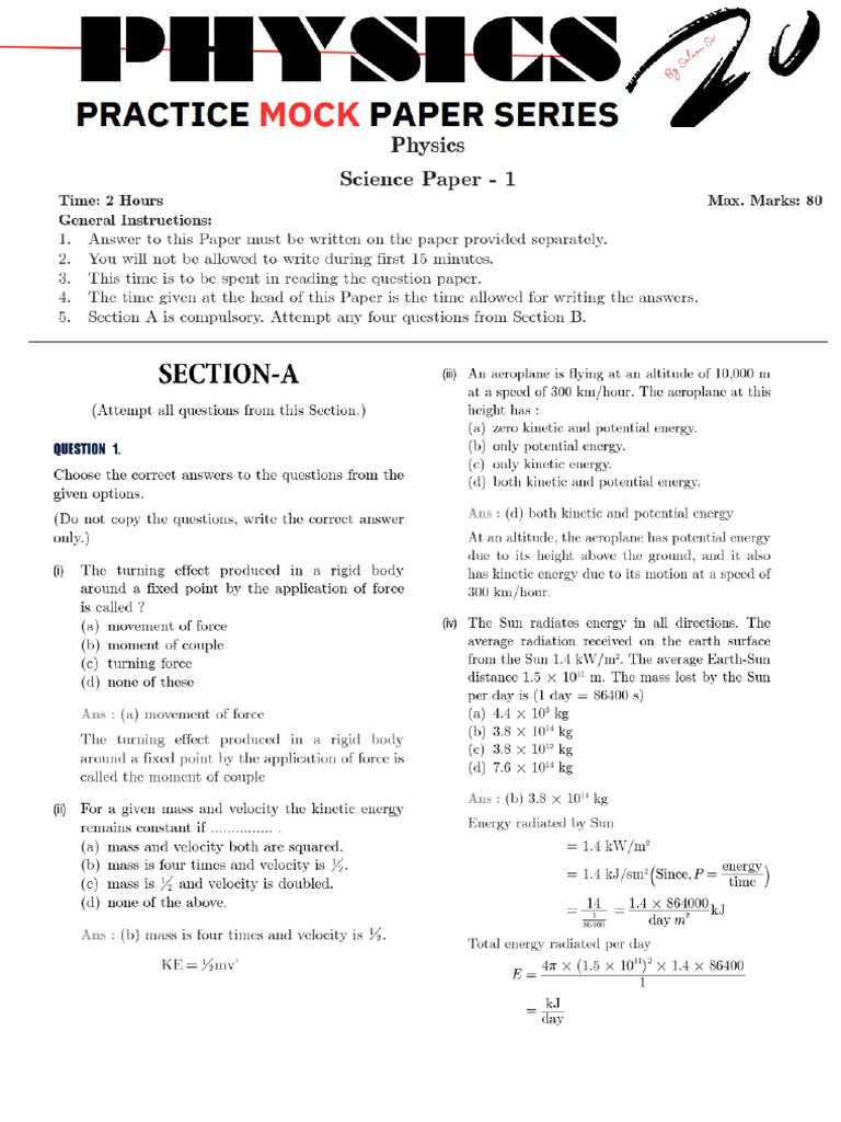16th Nov - Answer Key | PDF
