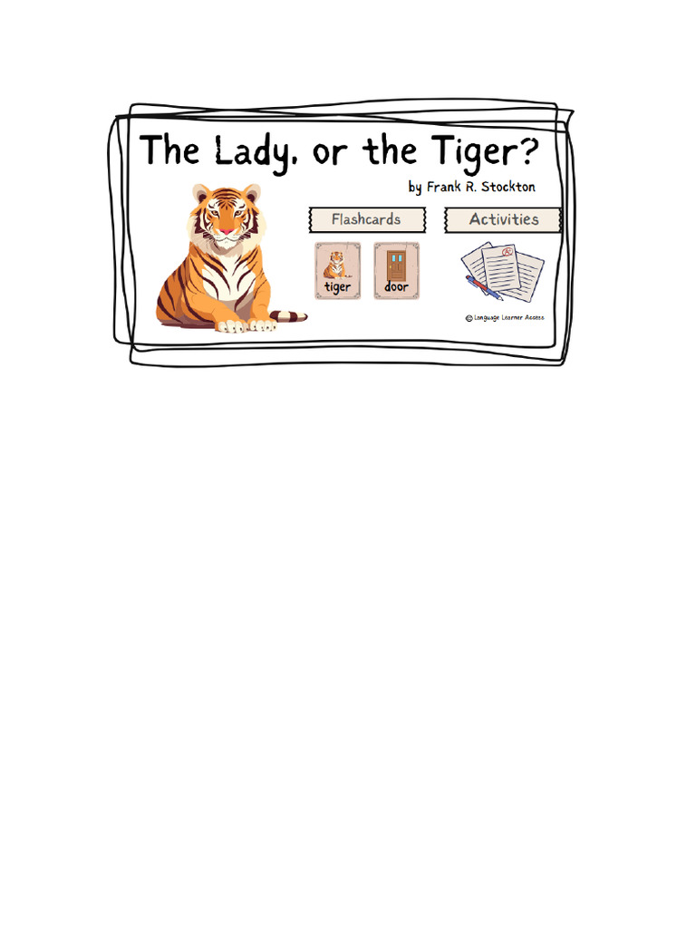The Lady or The Tiger Worksheets 1 | PDF