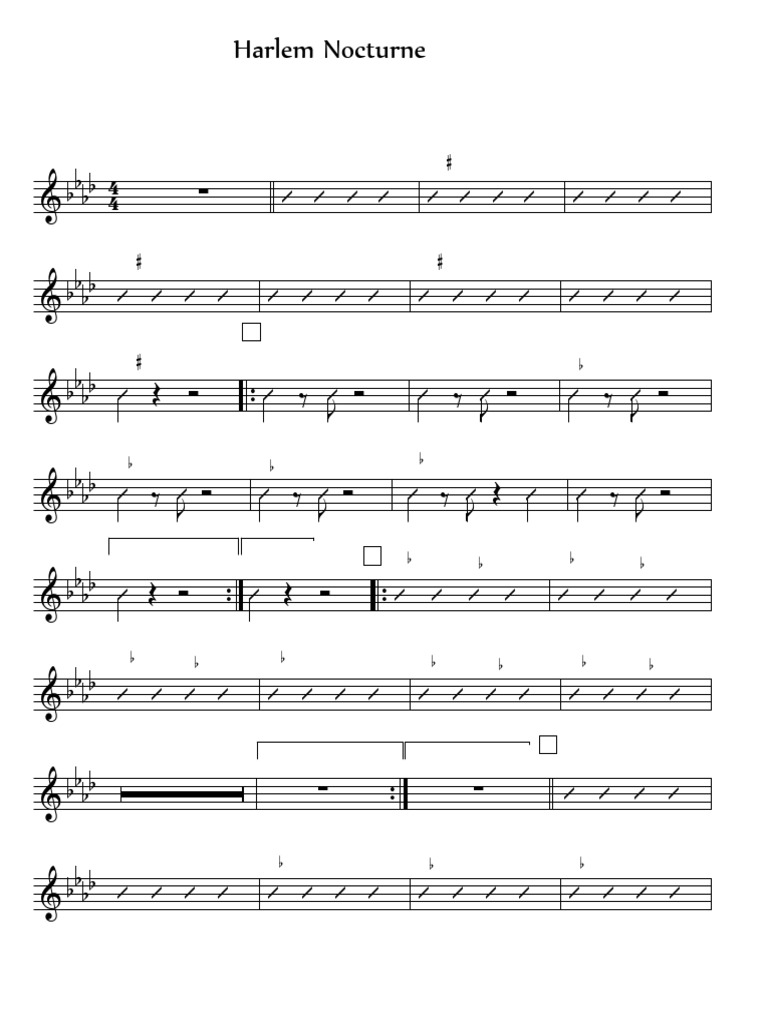 Harlem (5 C) Pianl Guitar-Piano | PDF