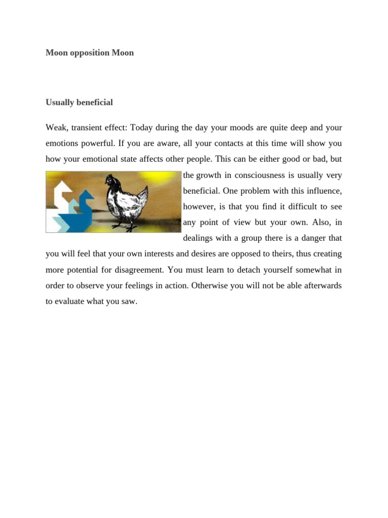 Moon opposition Moon | PDF