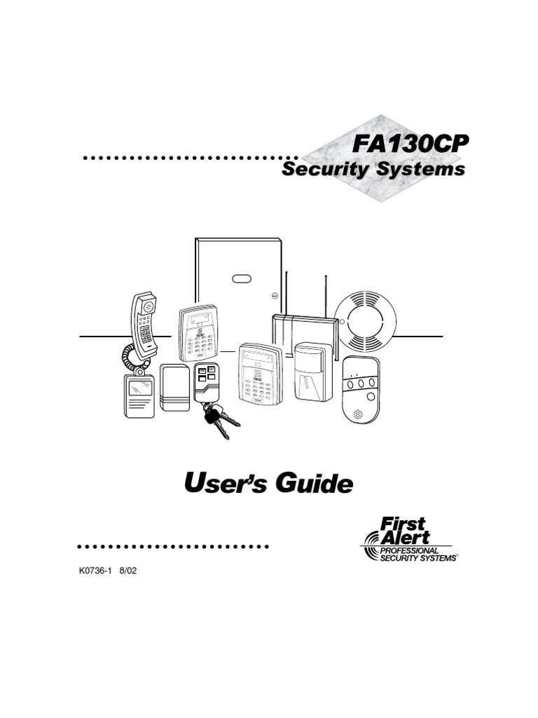 FA130CP User Manual | PDF | Security Alarm | Computing