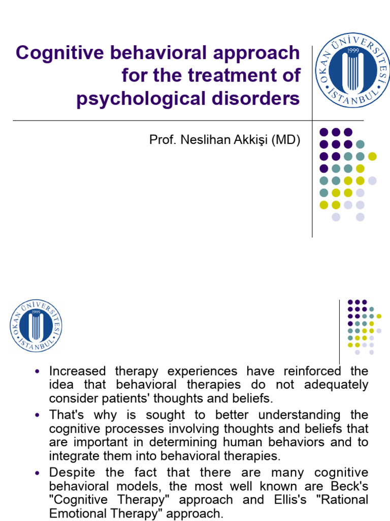 16 Cognitive Behavioral Approach | PDF | Cognitive Therapy | Cognition