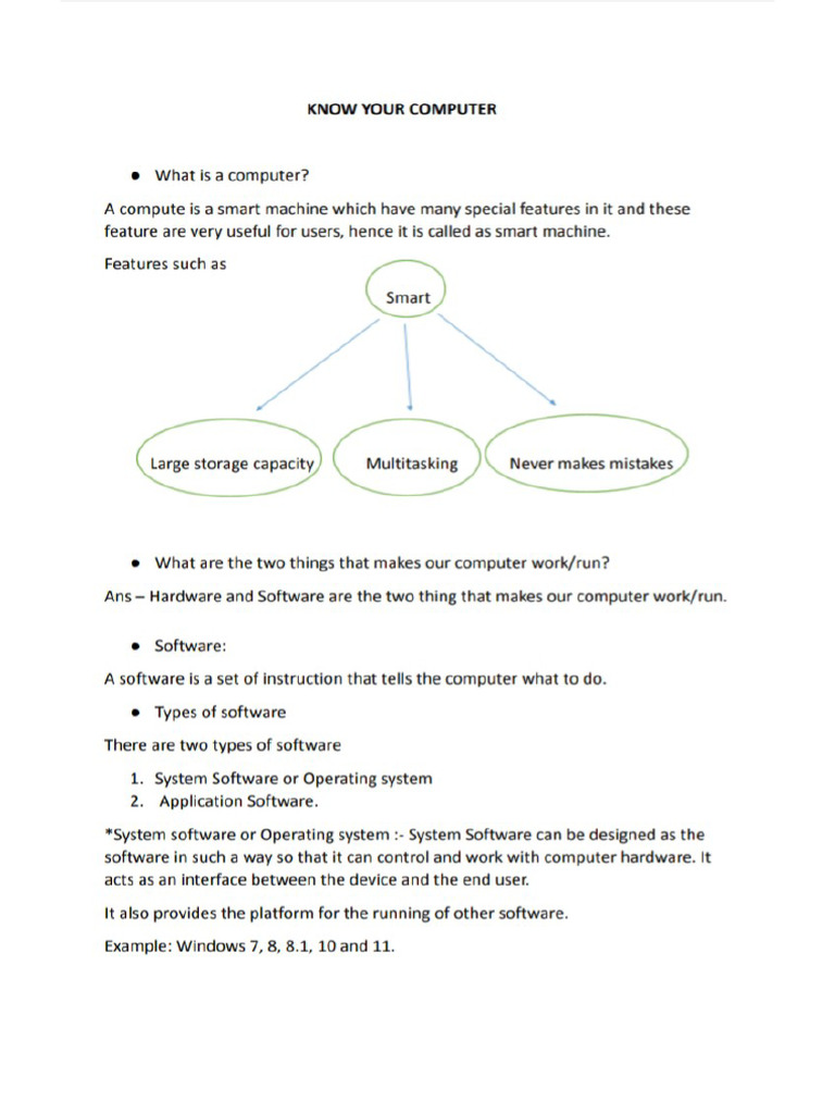 Chapter 1 Know Your Computer | PDF