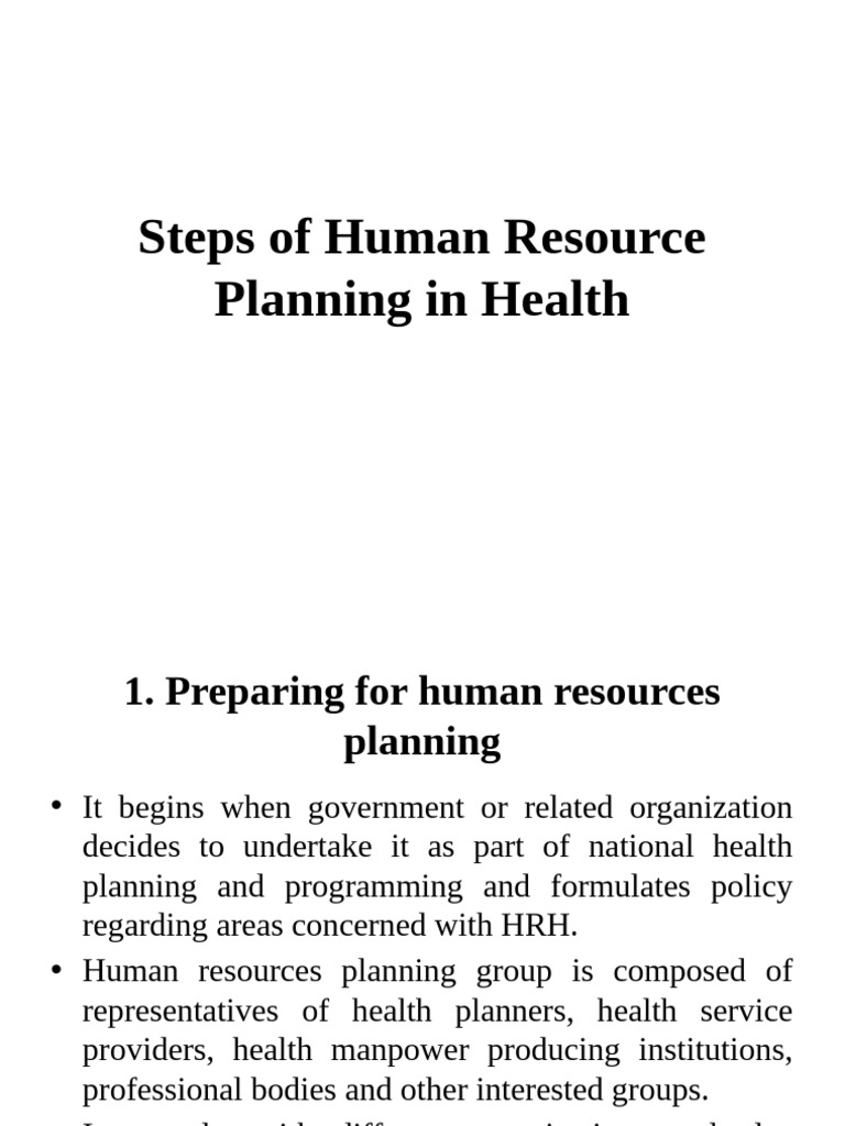 Human Resource Development (HRD) in Health | PDF | Human Resources | Demand