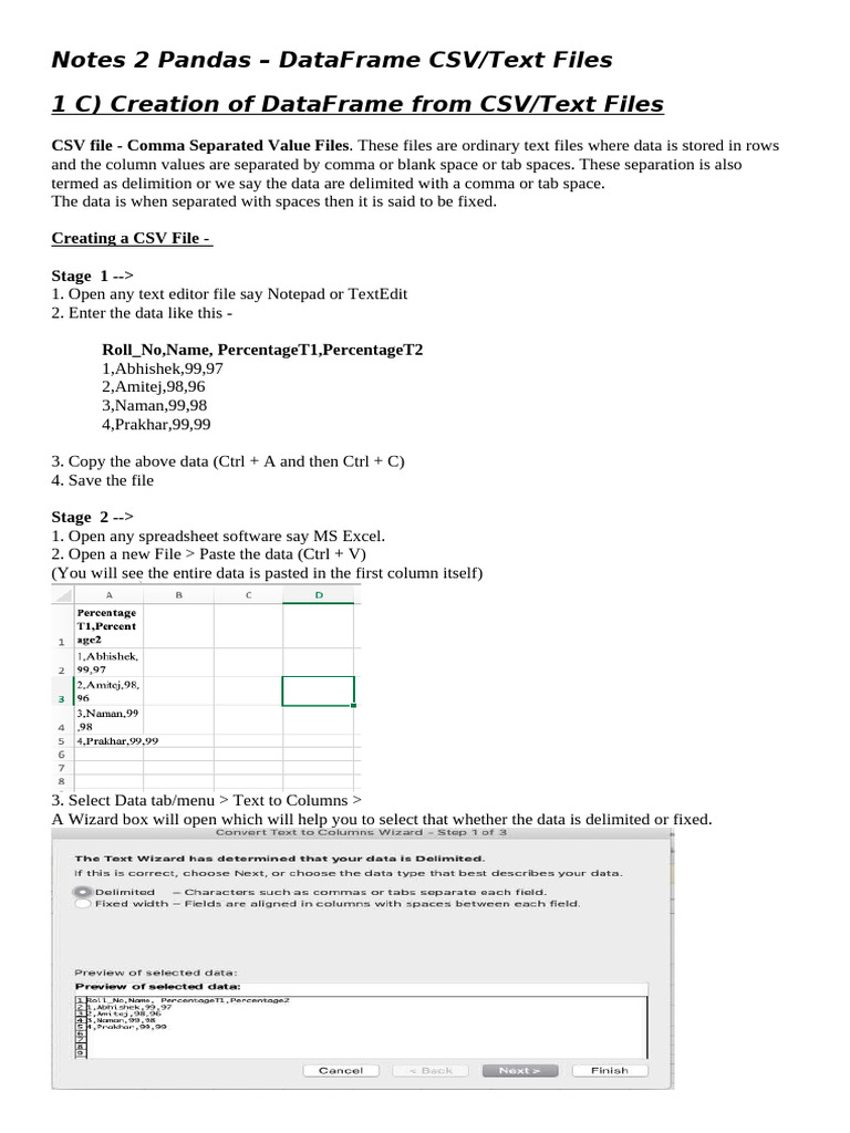 Data Frame Notes2 | PDF | Comma Separated Values | Computing
