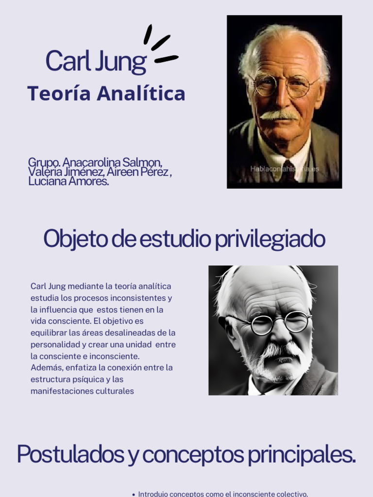 Teoría analítica de Jung y la psique humana | PDF | Carl Jung ...