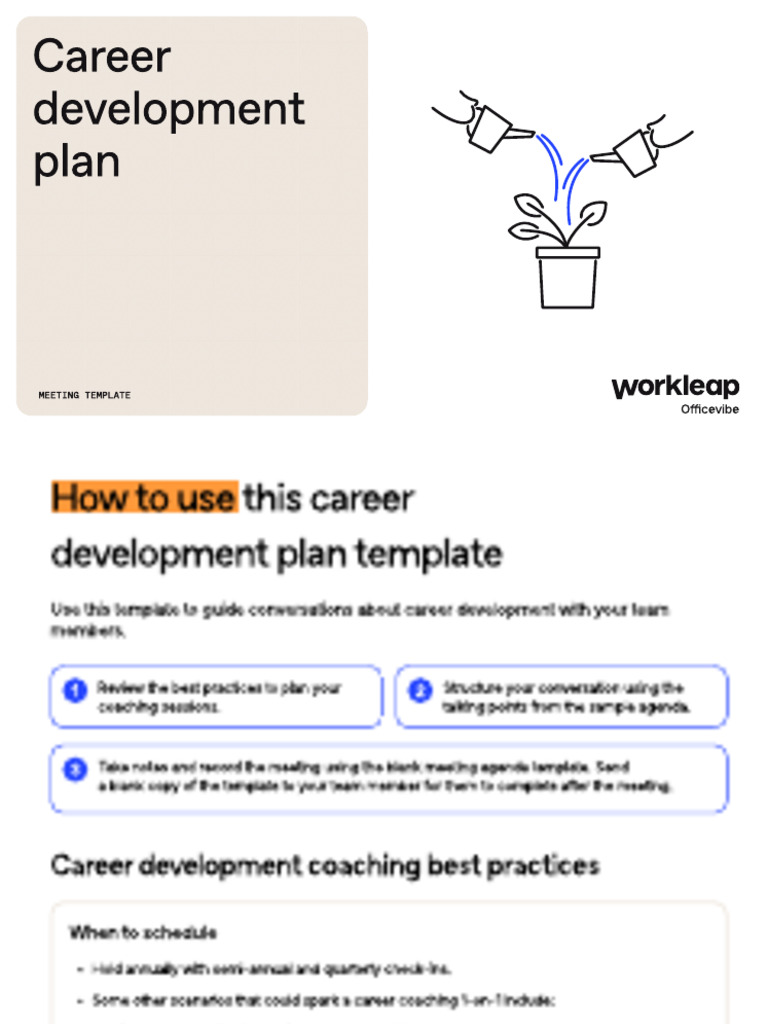 Career Development Plan | PDF | Goal