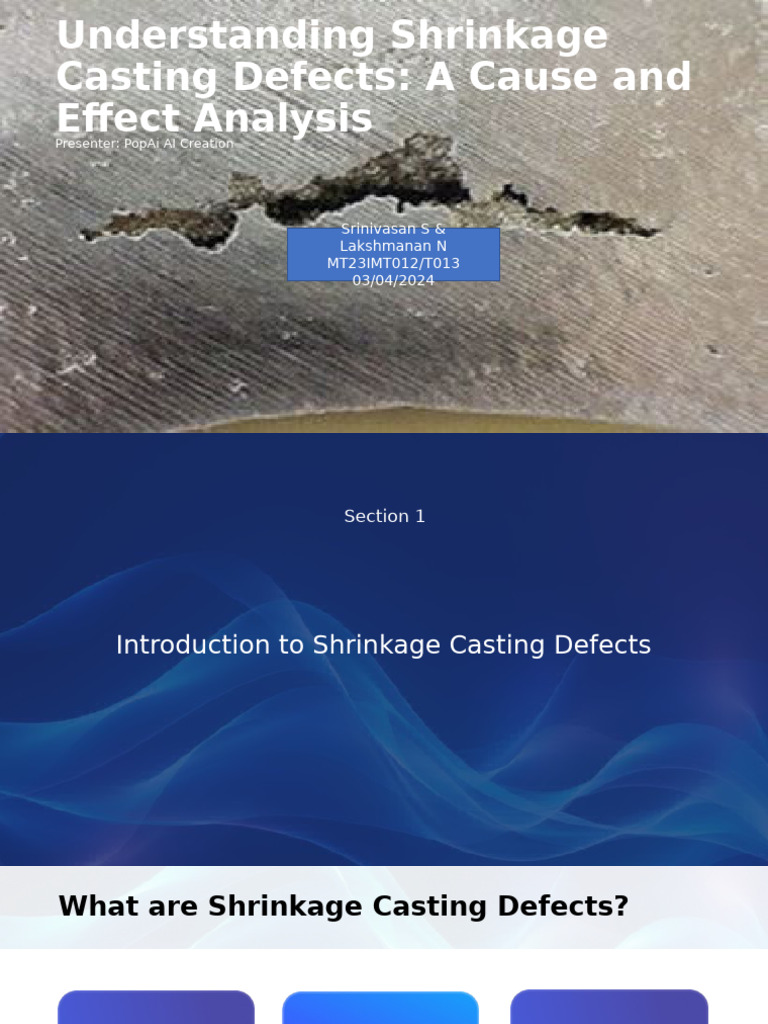 Understanding Shrinkage Casting Defects - A Cause and Effect Analysis ...