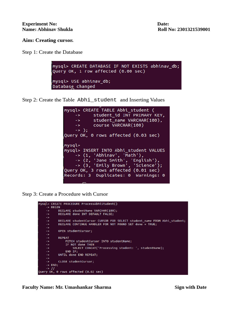 Experiment 5-10 | PDF | Databases | Information Technology Management