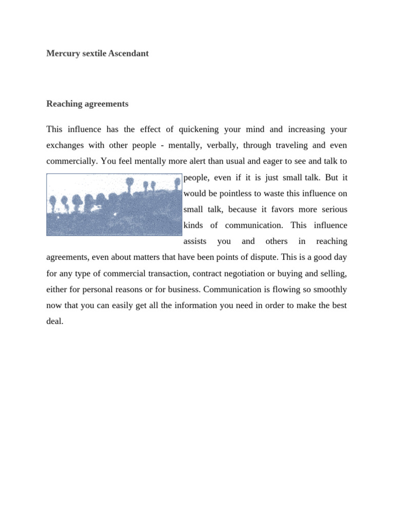 Mercury Sextile: Enhance Agreements | PDF