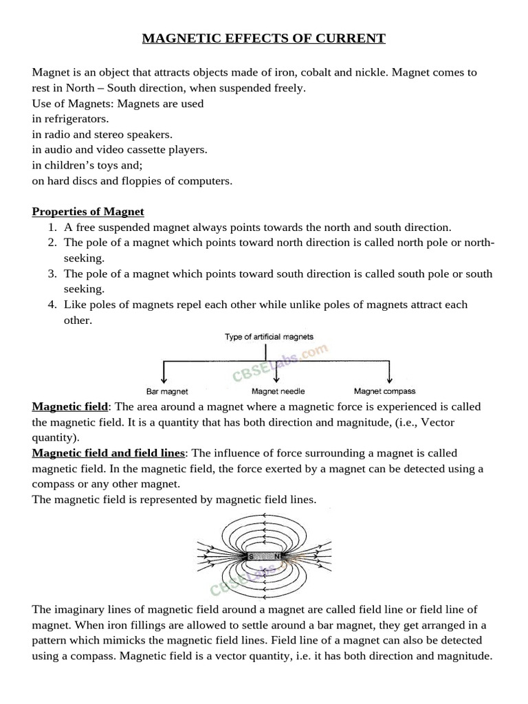 Magnetism Basics for Students | PDF | Alternating Current | Direct Current