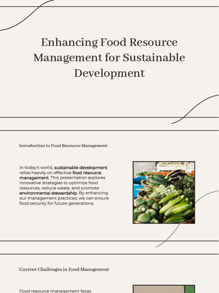 Slidesgo Enhancing Food Resource Management For Sustainable Development ...