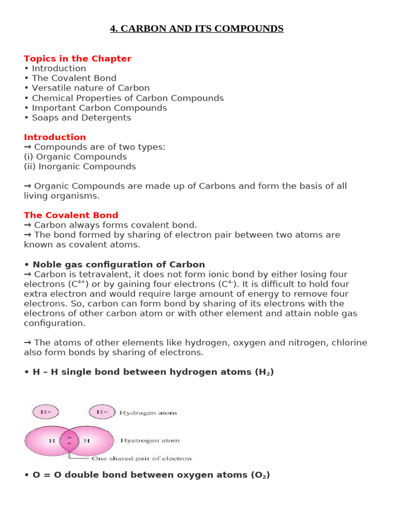 Carbon Compounds: Properties and Uses | PDF | Chemical Bond | Alkene