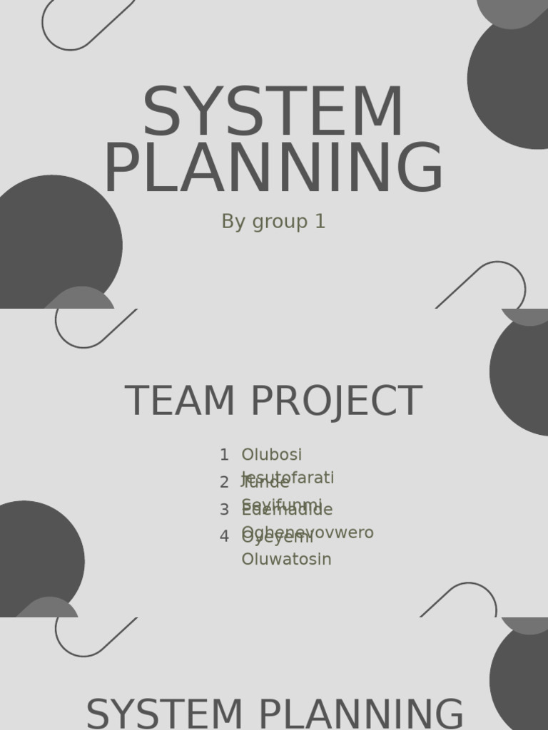 SYSTEM PLANNING | PDF | Software Development Process | Business