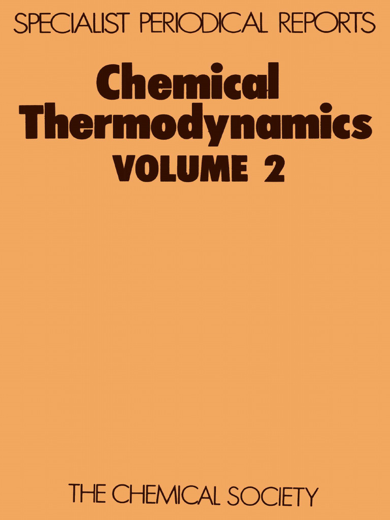 Chemical Thermodynamics Vol. 2 | PDF | Phase (Matter) | Chemical ...