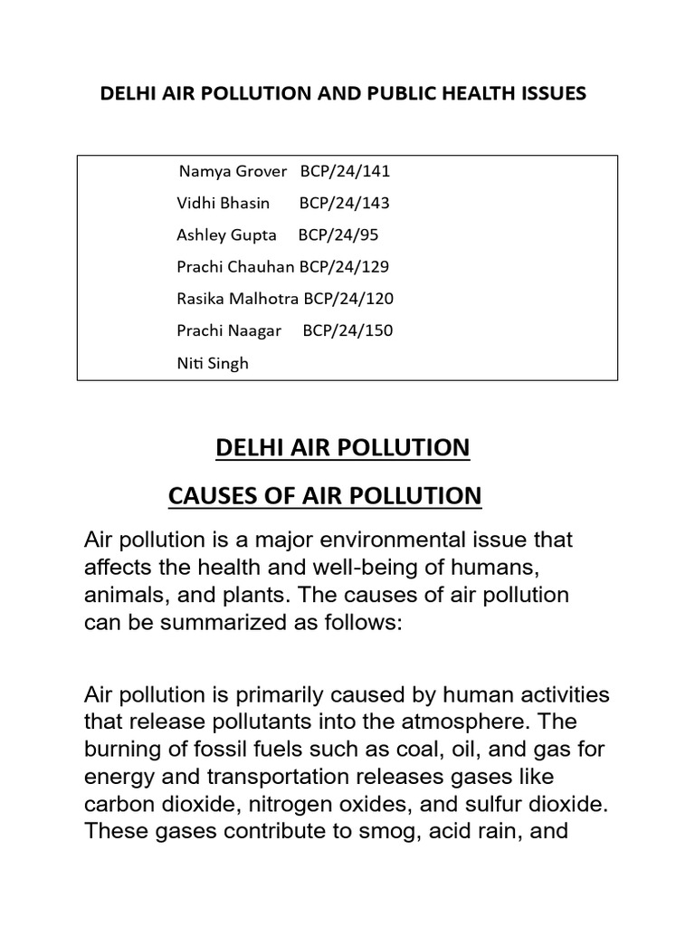 EVS Report | PDF | Air Pollution | Water Pollution