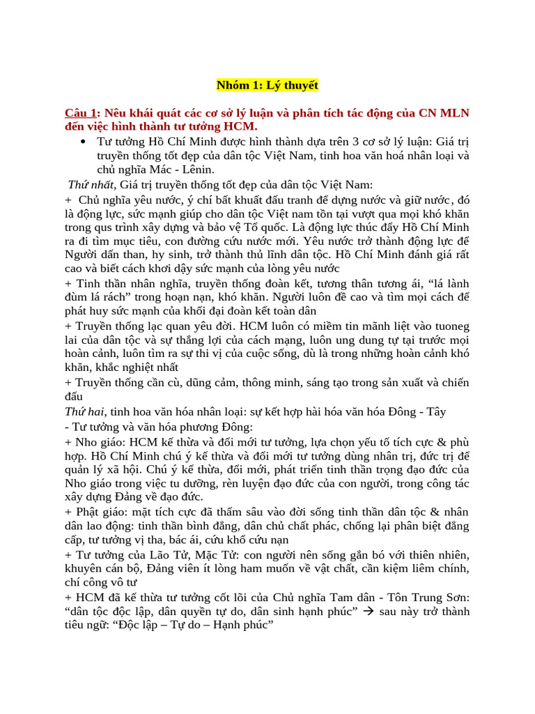 ĐỀ-CƯƠNG-TTHCM | PDF