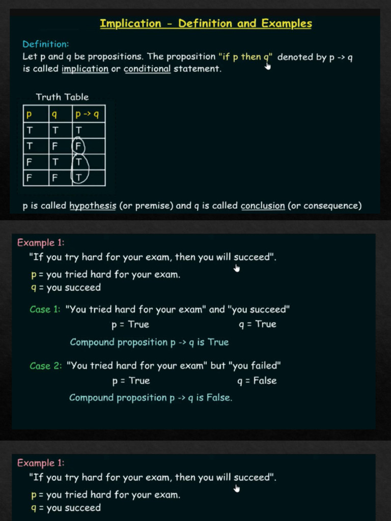 Conditional Biconditional Tautology Contradiction and Contigency | PDF