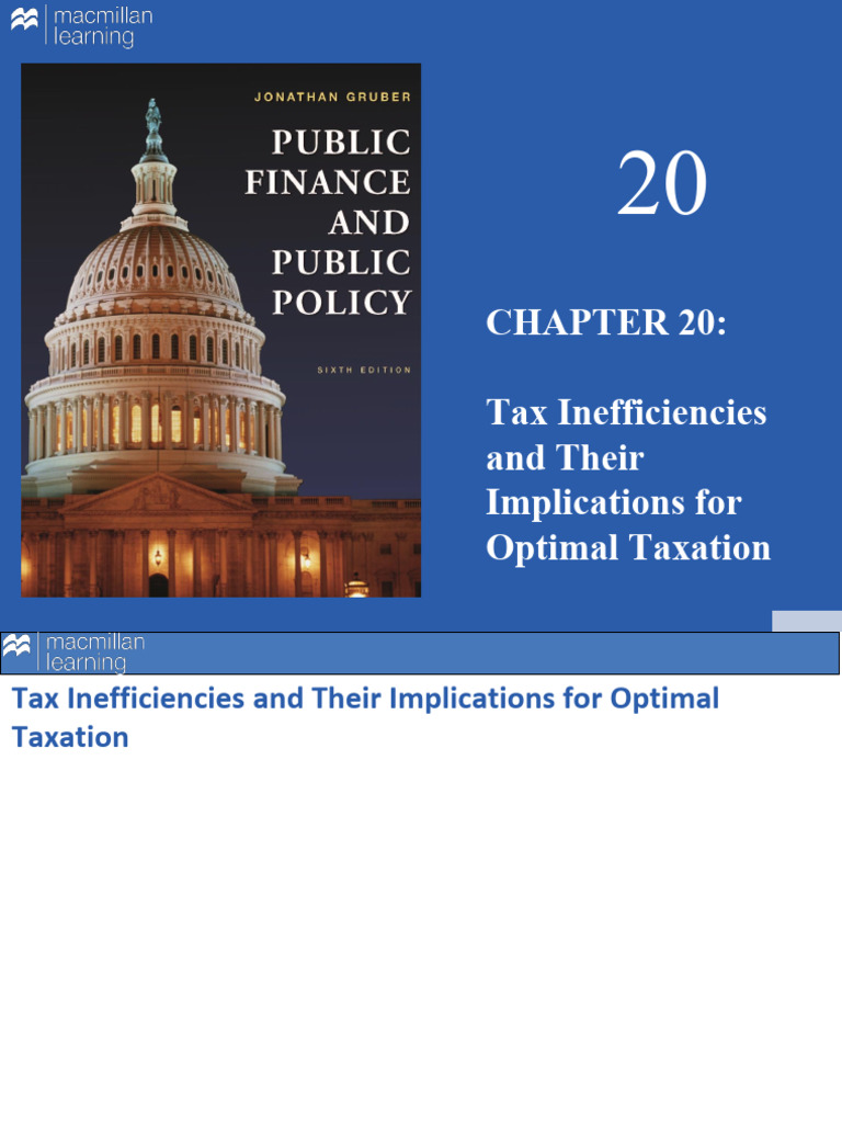 Gruber 6e Lecture Slides ch20 | PDF | Taxes | Public Finance