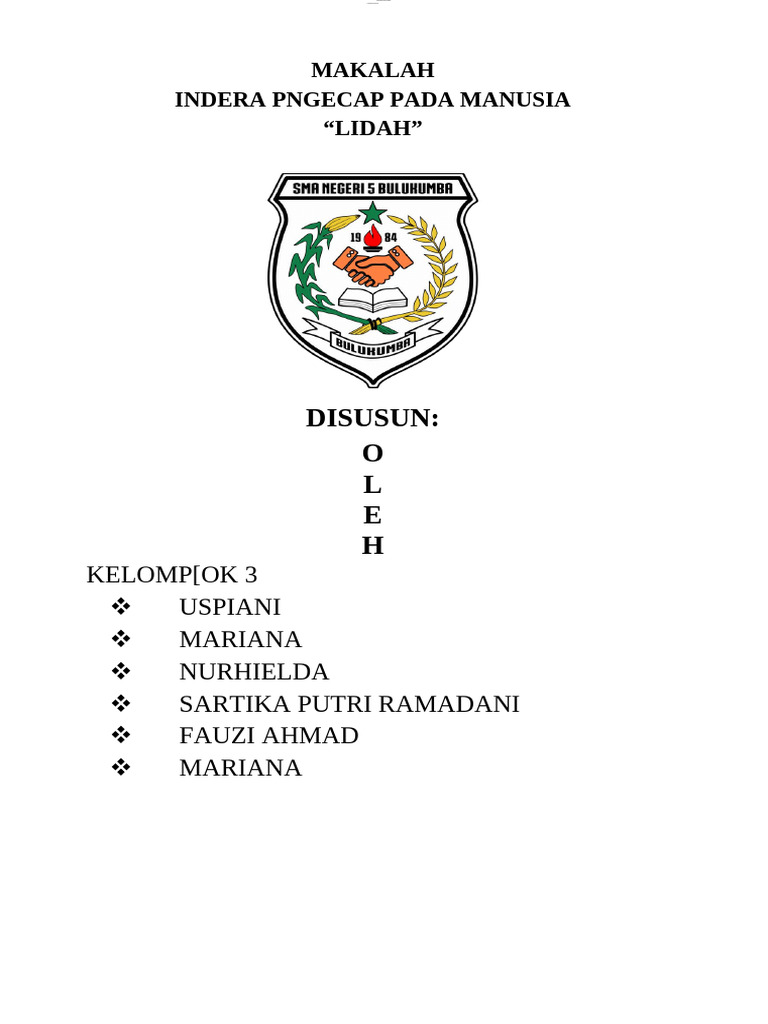 Anatomi dan Fungsi Indra Pengecap | PDF