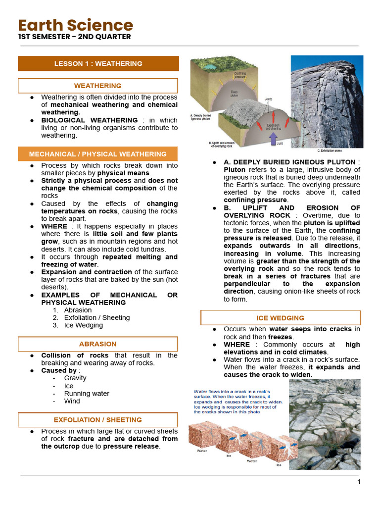Earthsci - 2ND Quarter | PDF | Magma | Igneous Rock