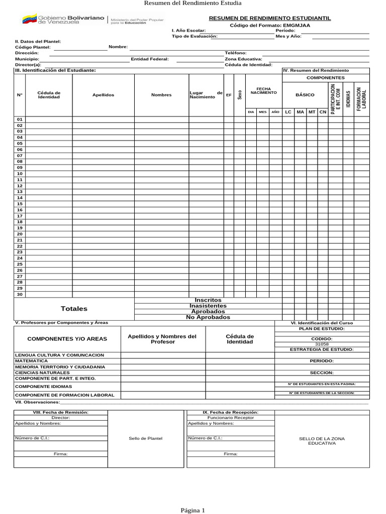 Formato Rend Est. Ejaa | PDF