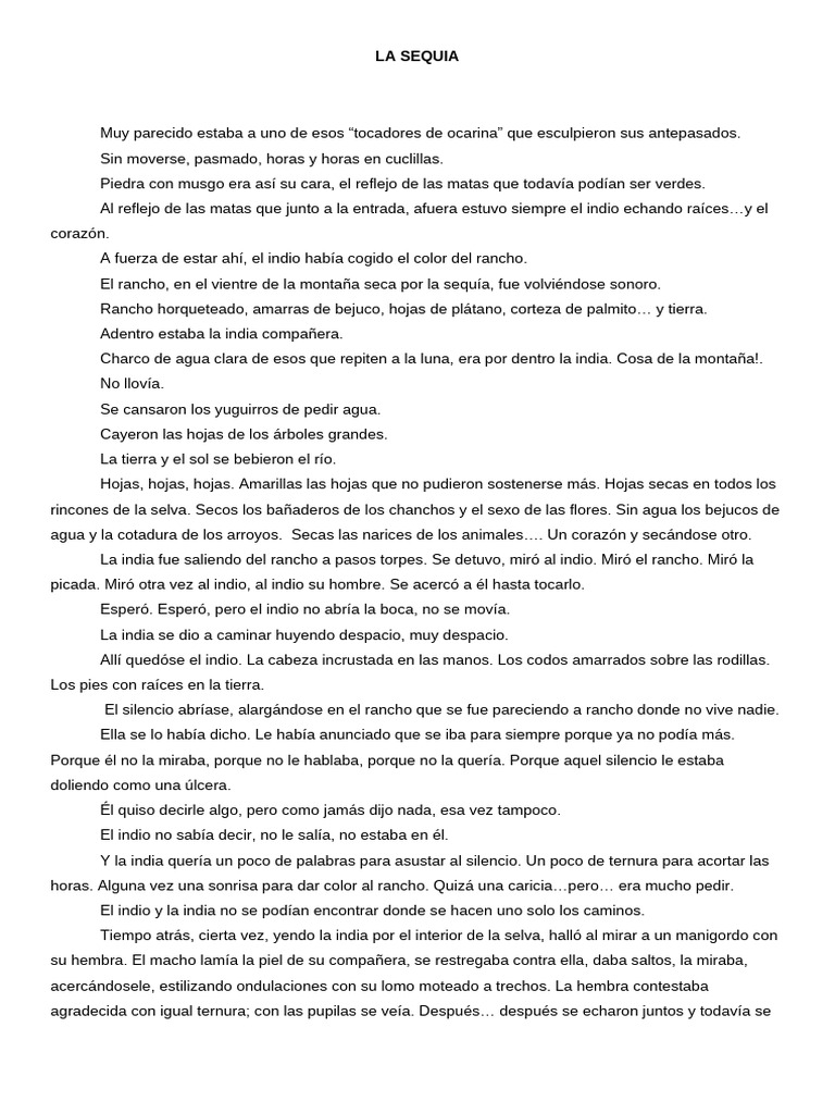 La Sequia Carlos Salazar Herrera | PDF