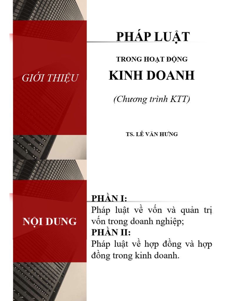 Phap-luat-lien-quan-den-doanh-nghiep-TS-Le-Van-Hung-1 | PDF