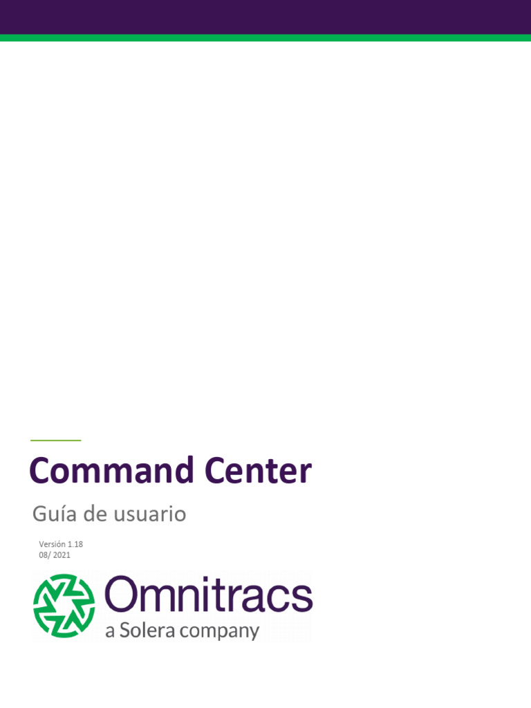 Manual Command Center | PDF | Contraseña | Usuario (informática)