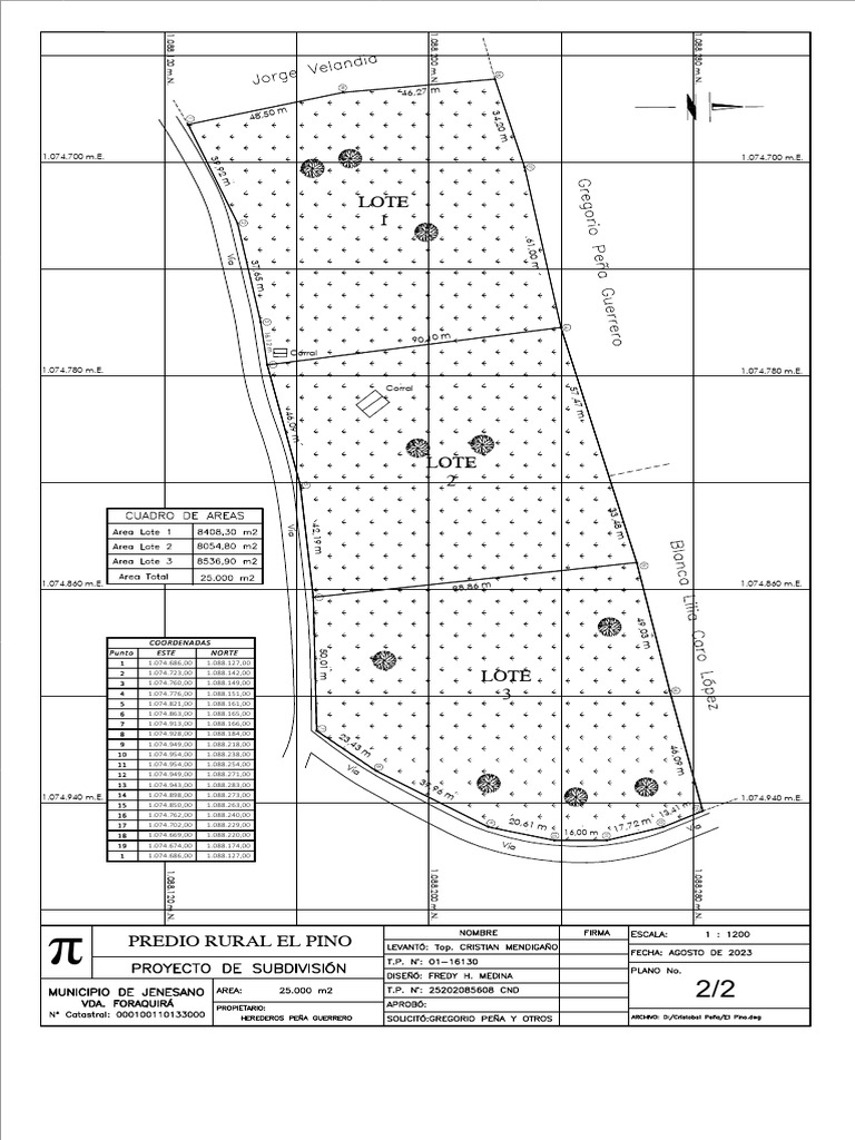 Plano 2 de 2 para Ploteo | PDF