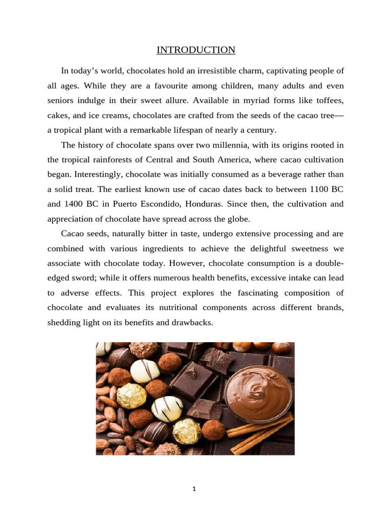 Chocolate analysis chem project | PDF | Chocolate | Precipitation (Chemistry)