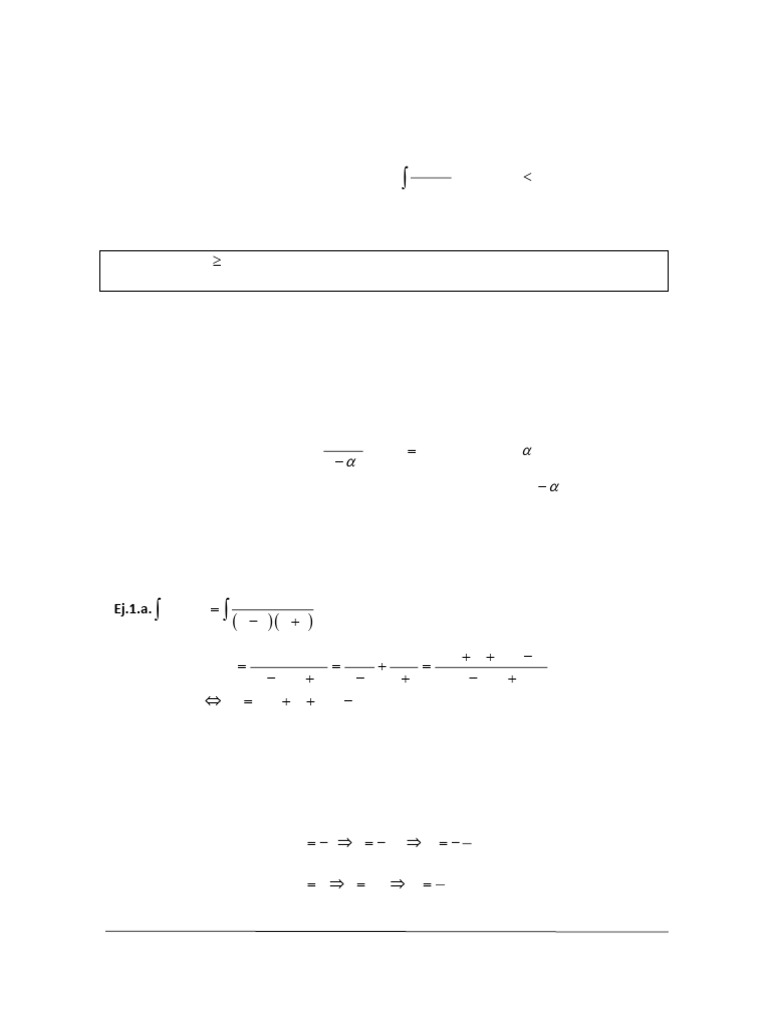 Integrales Indefinidas: Fracciones Simples | PDF | Integral | Funciones ...