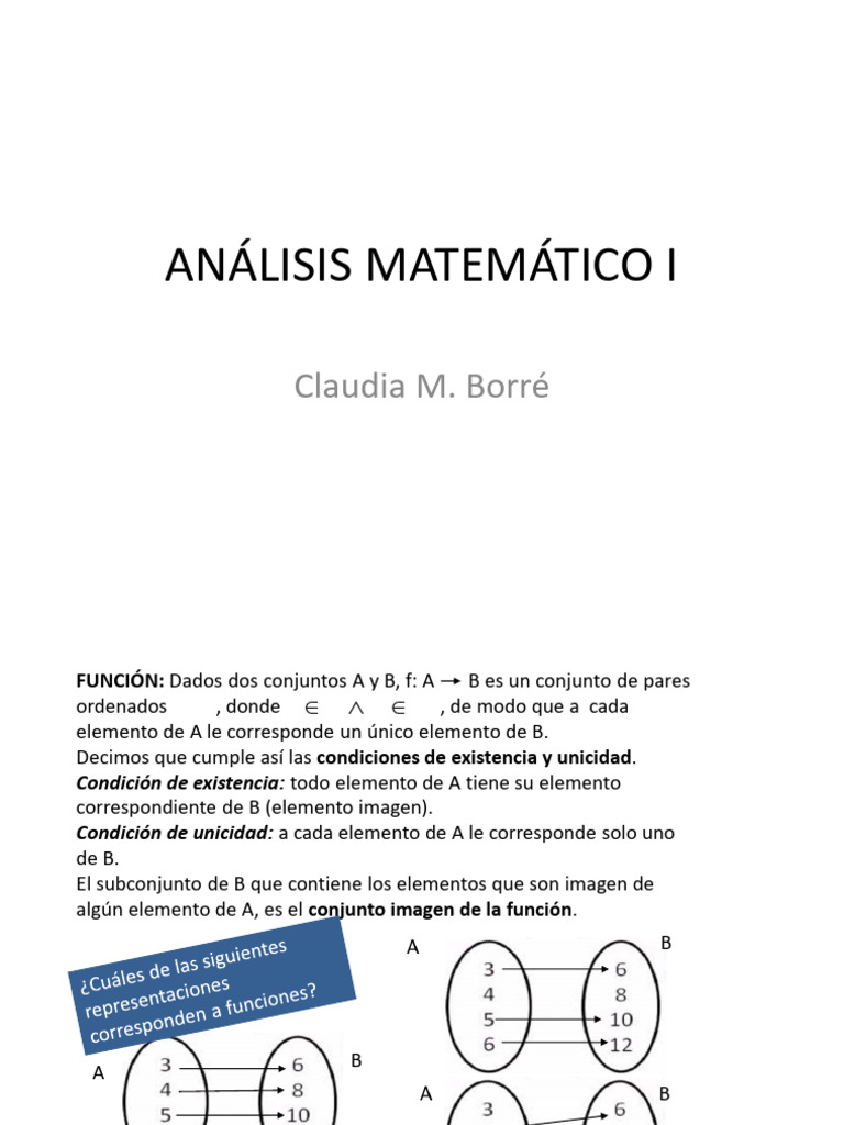 Clase 1 Ami 1C2029 Funciones Sin Audio EDITADA | PDF | Función (Matemáticas) | Objetos matemáticos